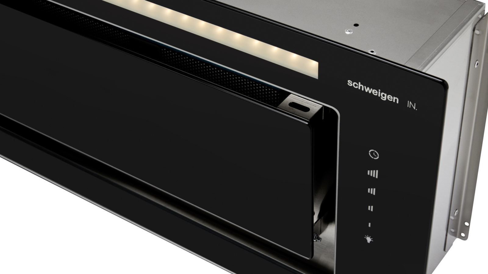 Schweigen 90cm Silent Black Glass Undermount Rangehoood with Isodrive ...