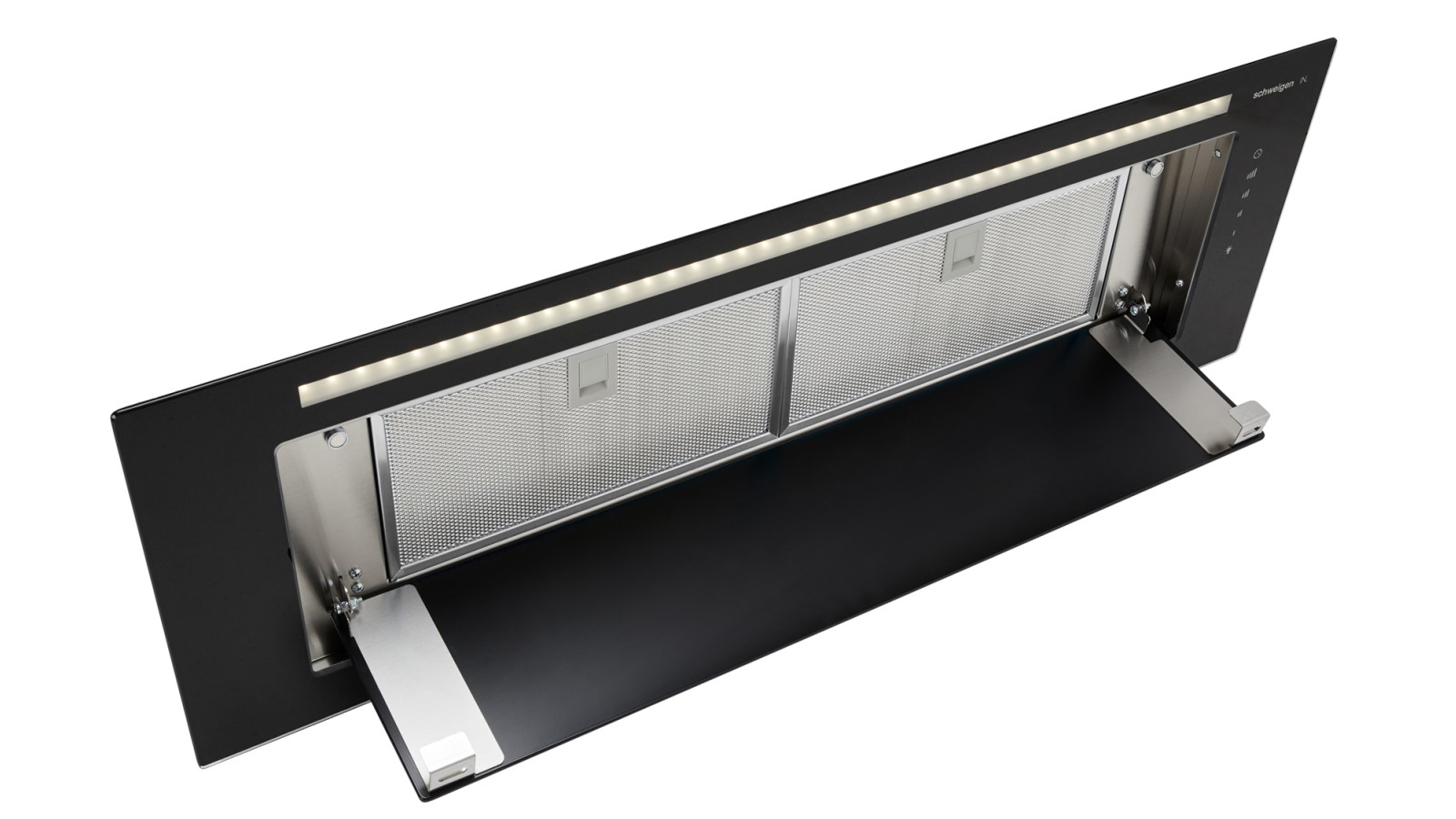 Schweigen 90cm Silent Black Glass Undermount Rangehoood with Isodrive ...