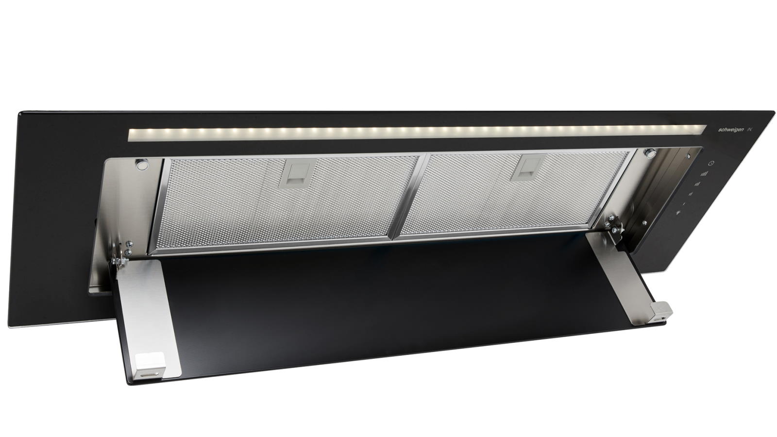 Schweigen 90cm Silent Black Glass Undermount Rangehoood with Isodrive ...