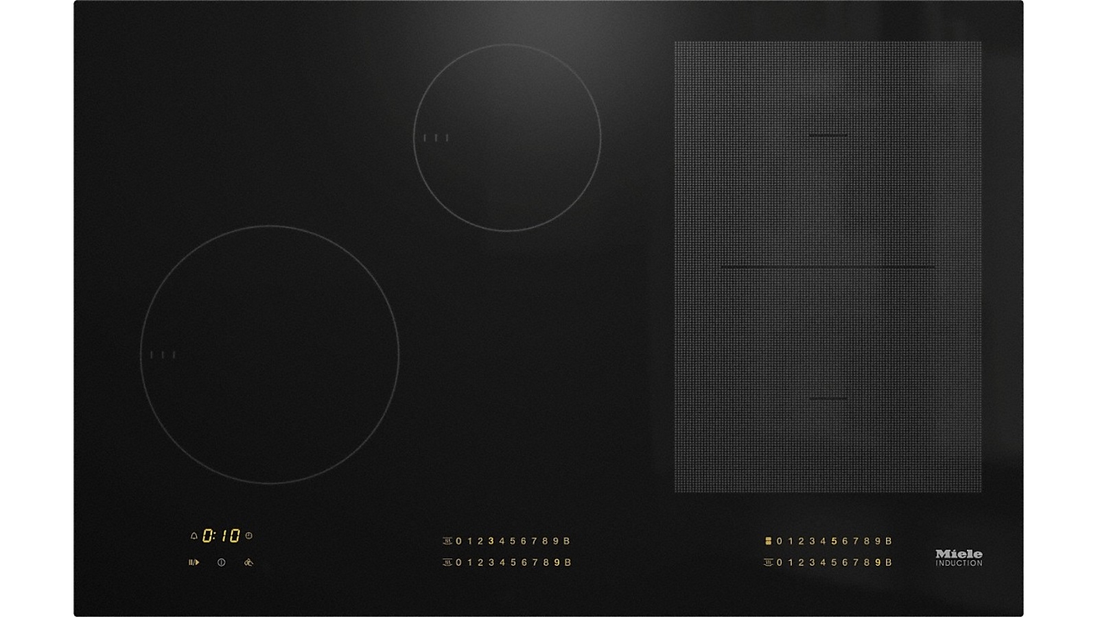 Miele KM 7574 FL CleanSteel 800mm Induction Cooktop | Harvey Norman