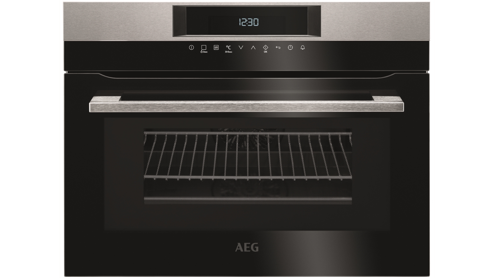 AEG 450mm CombiQuick Combi Compact Oven | Harvey Norman