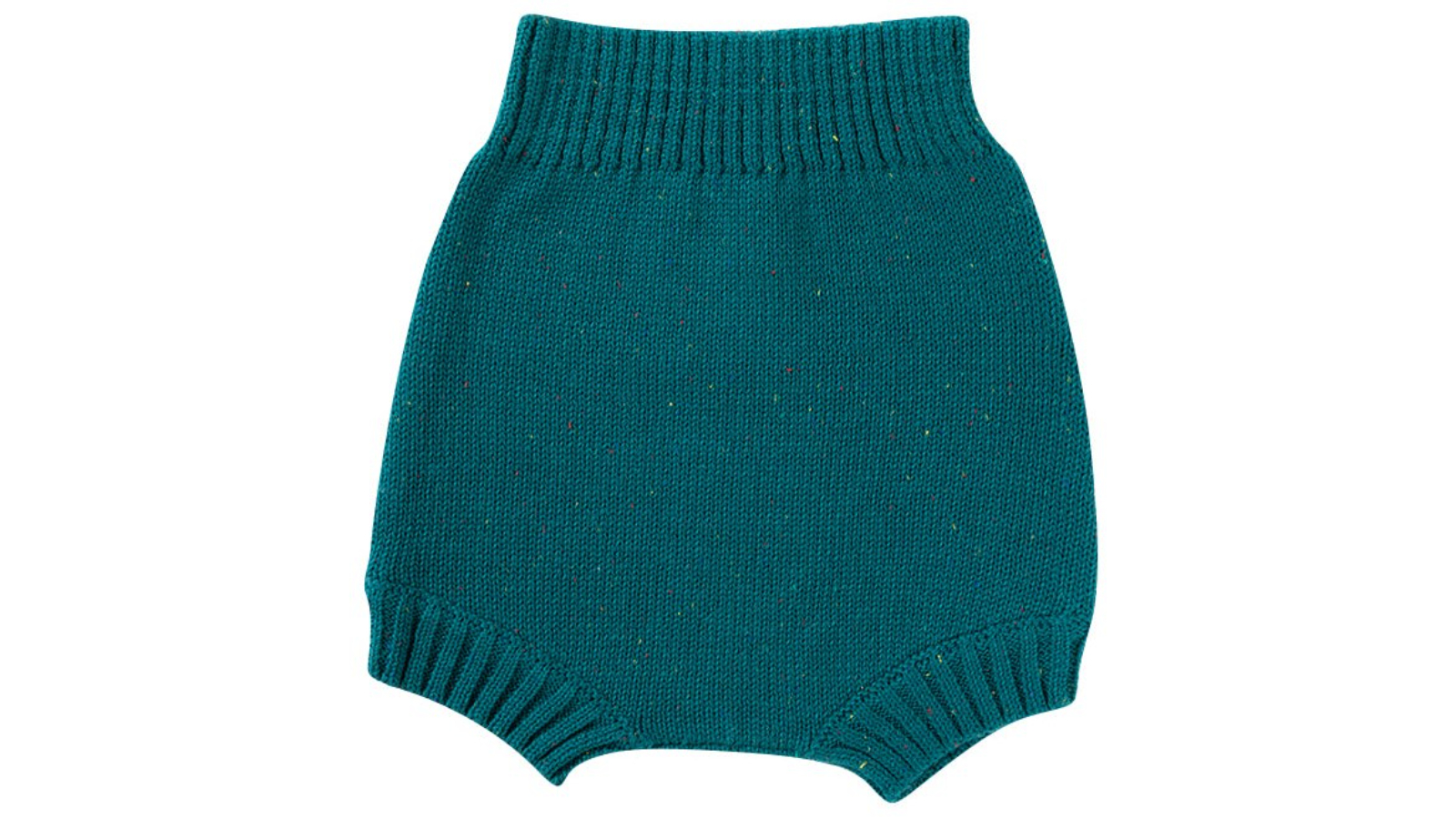 Ponchik Peacock Speckle Knit Cotton Shorties | Harvey Norman