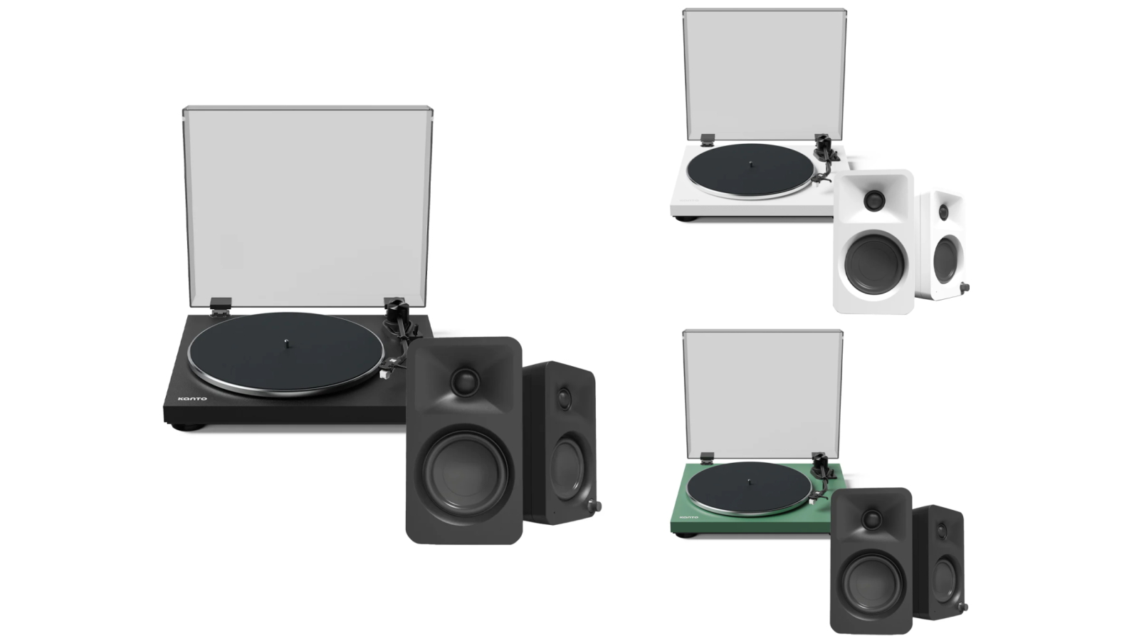 Kanto OBI3 Turntable + ORA 100W Powered Speaker Bundle | Harvey Norman