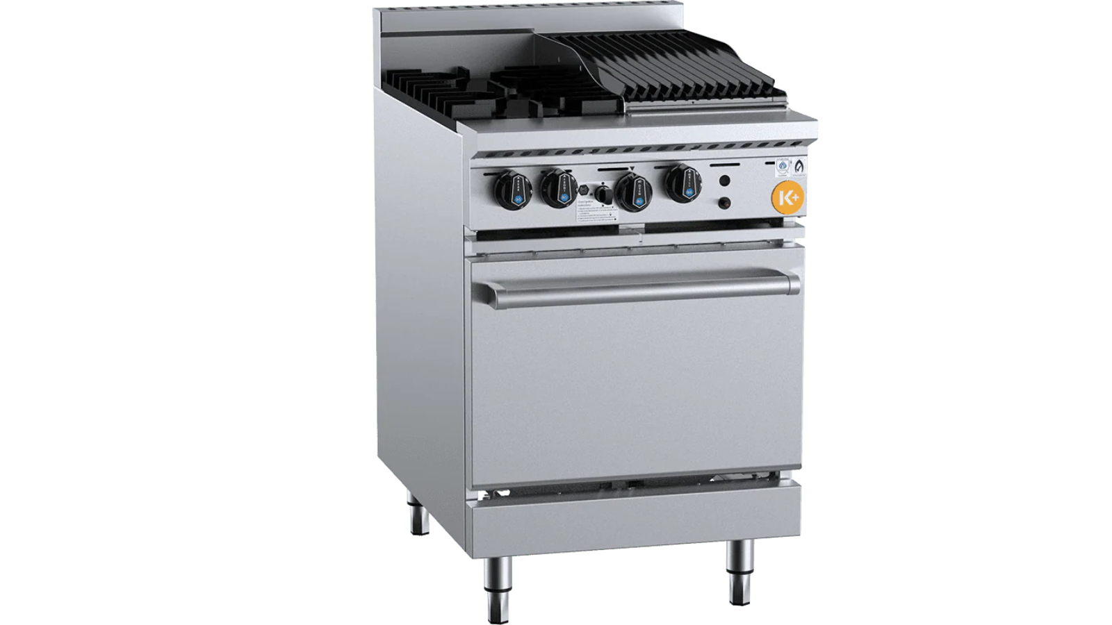 K+ Natural Gas 2 Open Burner Oven with Char Grill - 30cm | Harvey Norman