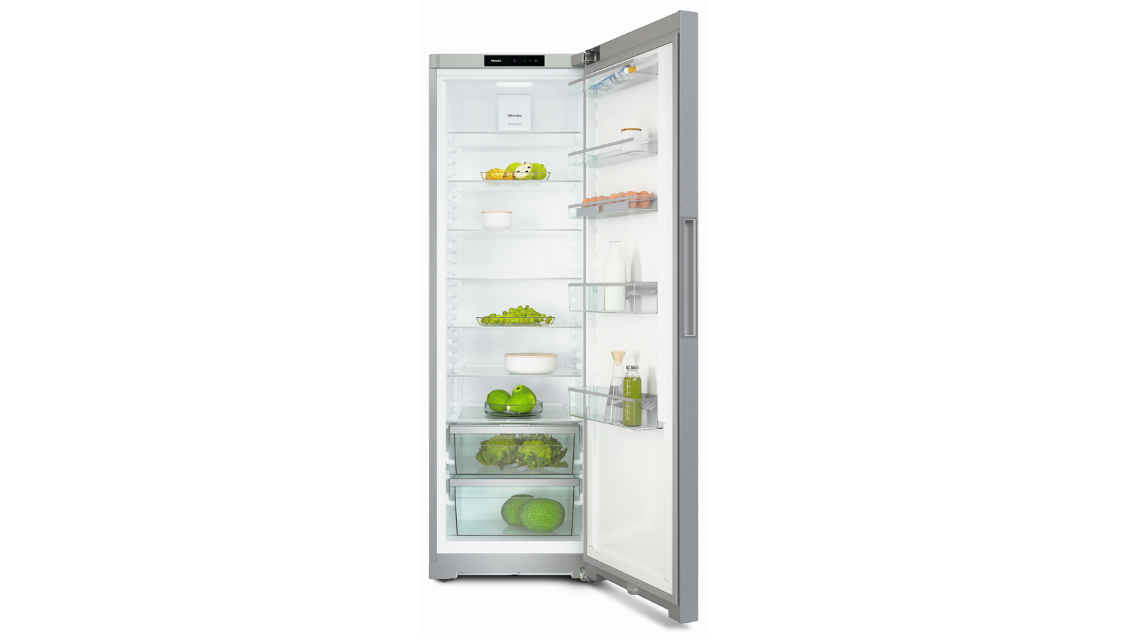 Miele 399L KS 4383 EDT Freestanding Fridge - Clean Steel | Harvey Norman