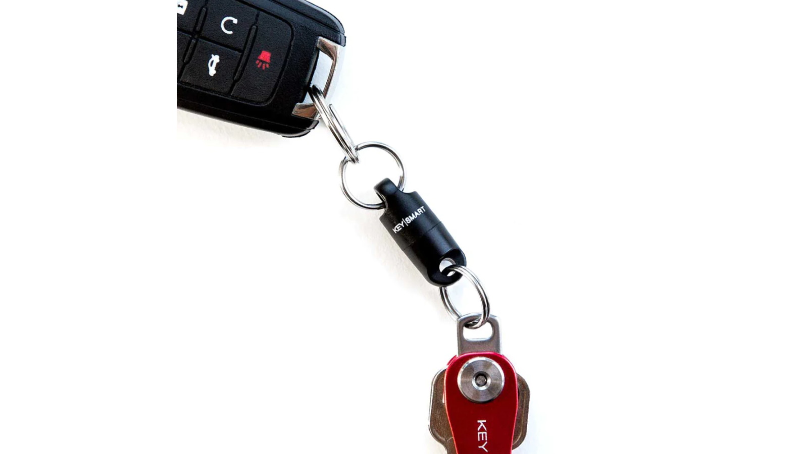 KeySmart MagConnect Black Magnetic Quick Connect Keychain Accessory - 1 ...