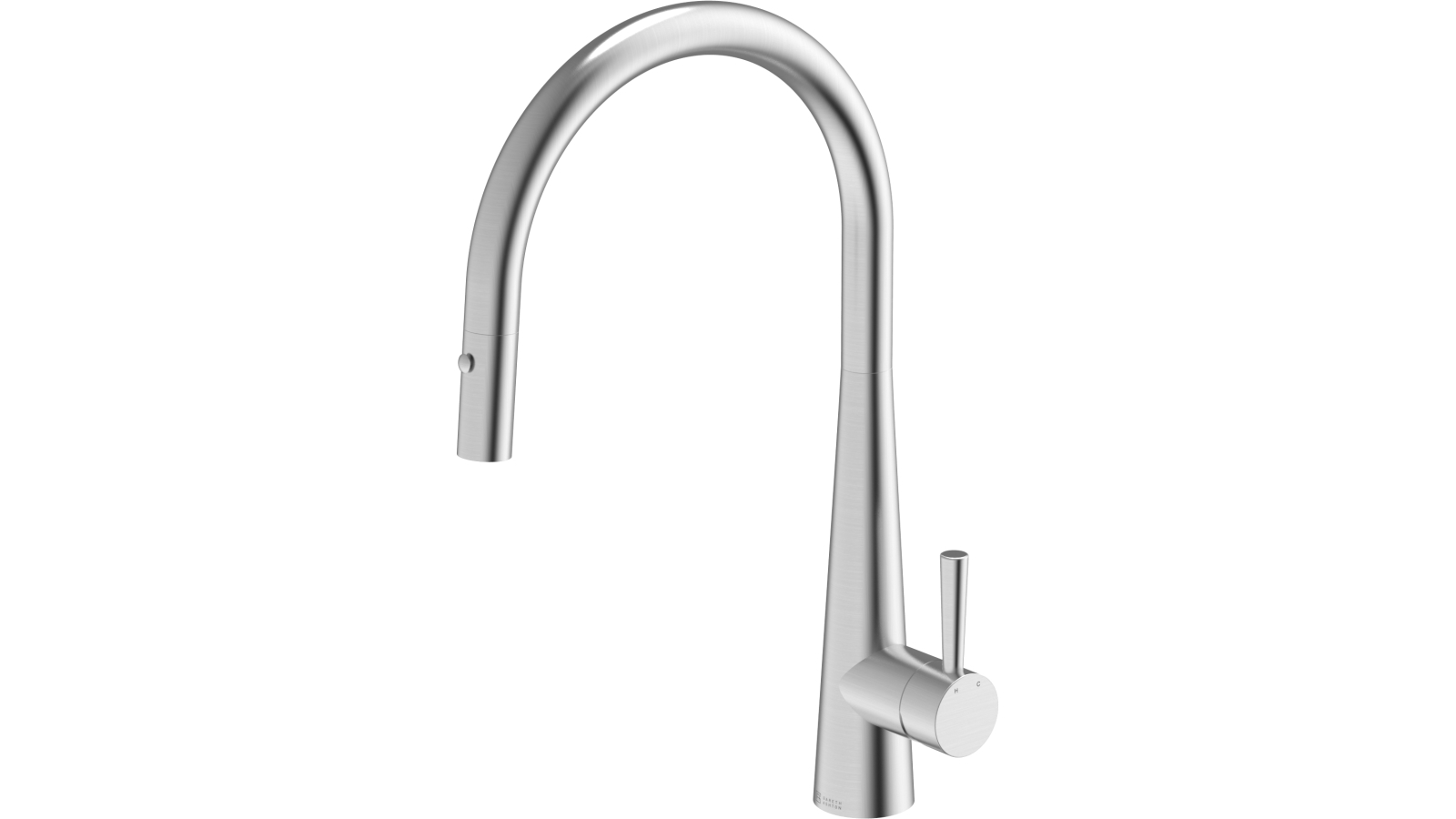 Gareth Ashton 304 Gooseneck Pull Out Kitchen Mixer - Brushed Steel | Harvey Norman