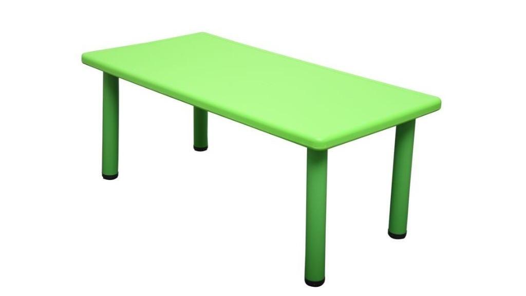 HelloDeal 120 x 60cm Rectangle Kids Playing Study Table - Green ...