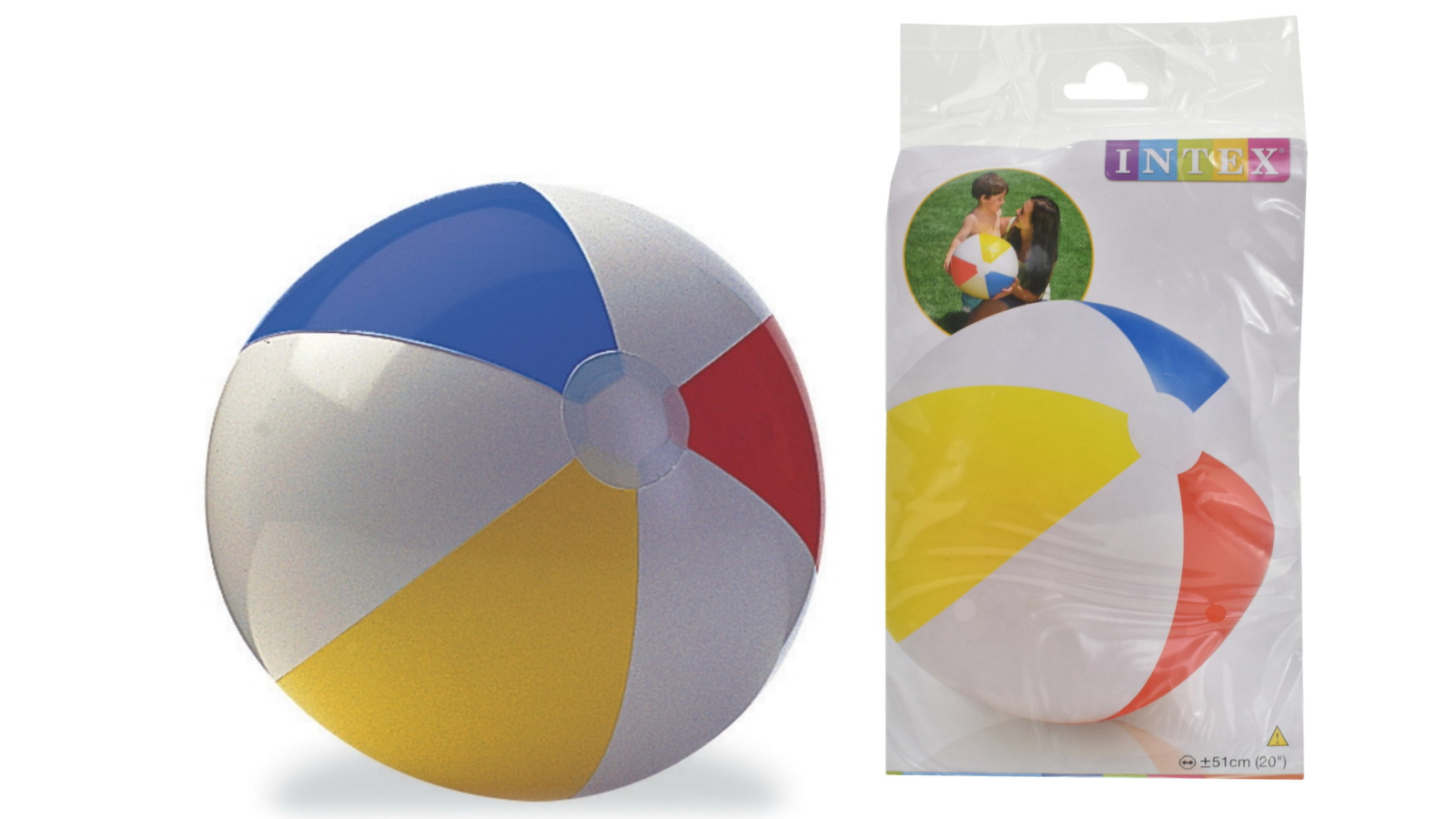 Intex Beach Ball 20inch Glossy Panel | Harvey Norman