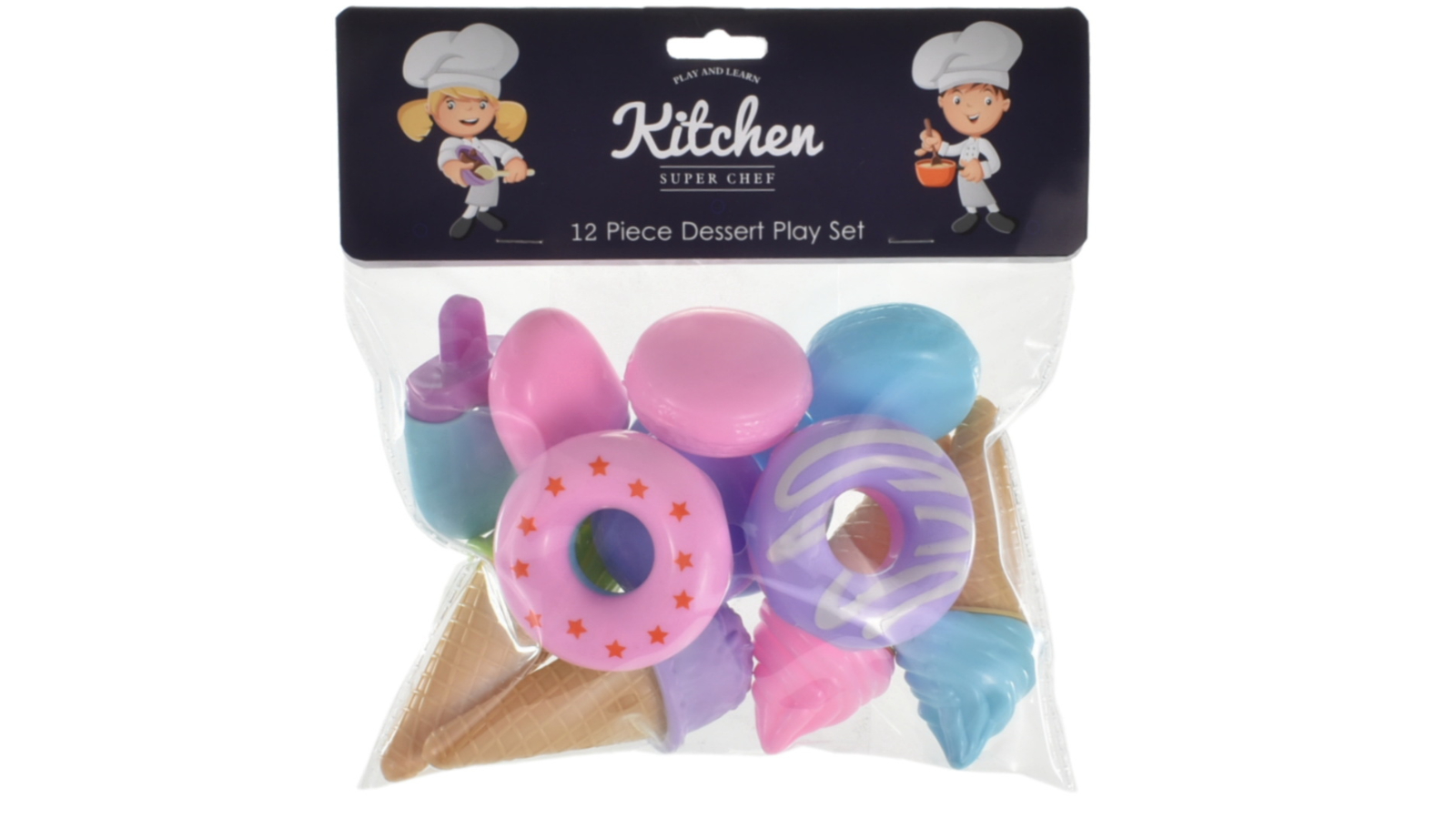 Kandy Toys 12 Piece Ice Cream Doughnut and Macaroon | Harvey Norman