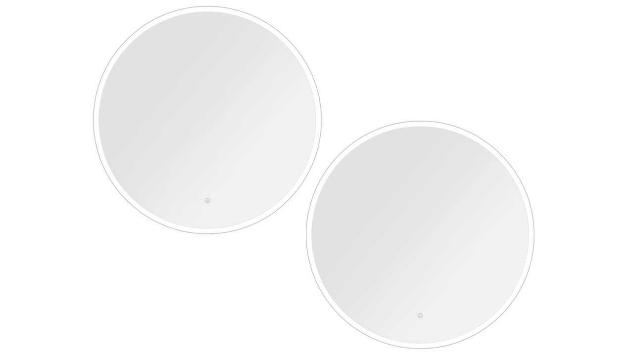 Embellir 80cm 2 Wall Mirror with LED Light | Harvey Norman