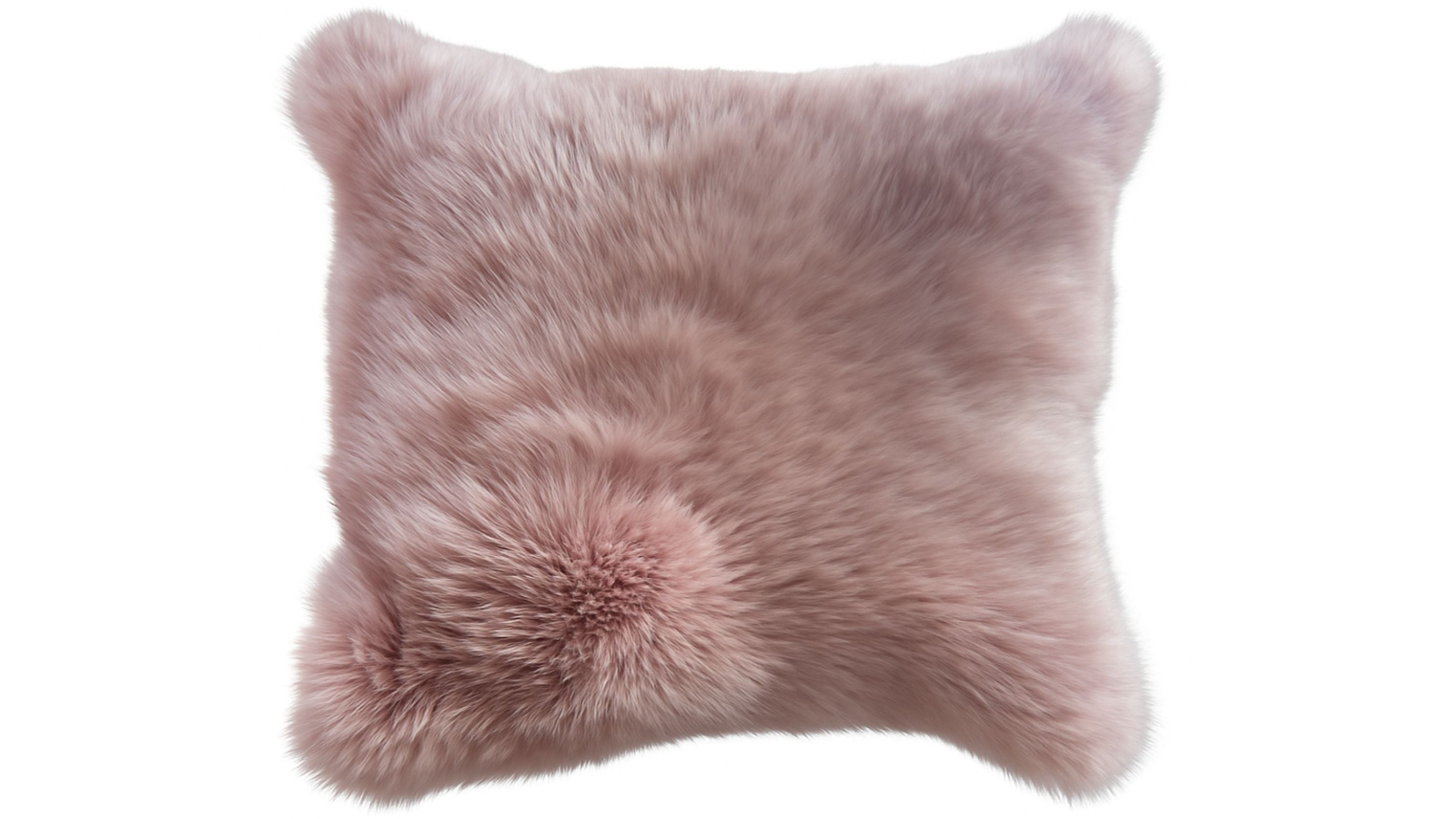 Naturally Sheepskins 45 x 45cm Sheepskin Cushion Cover - Dark Rose ...