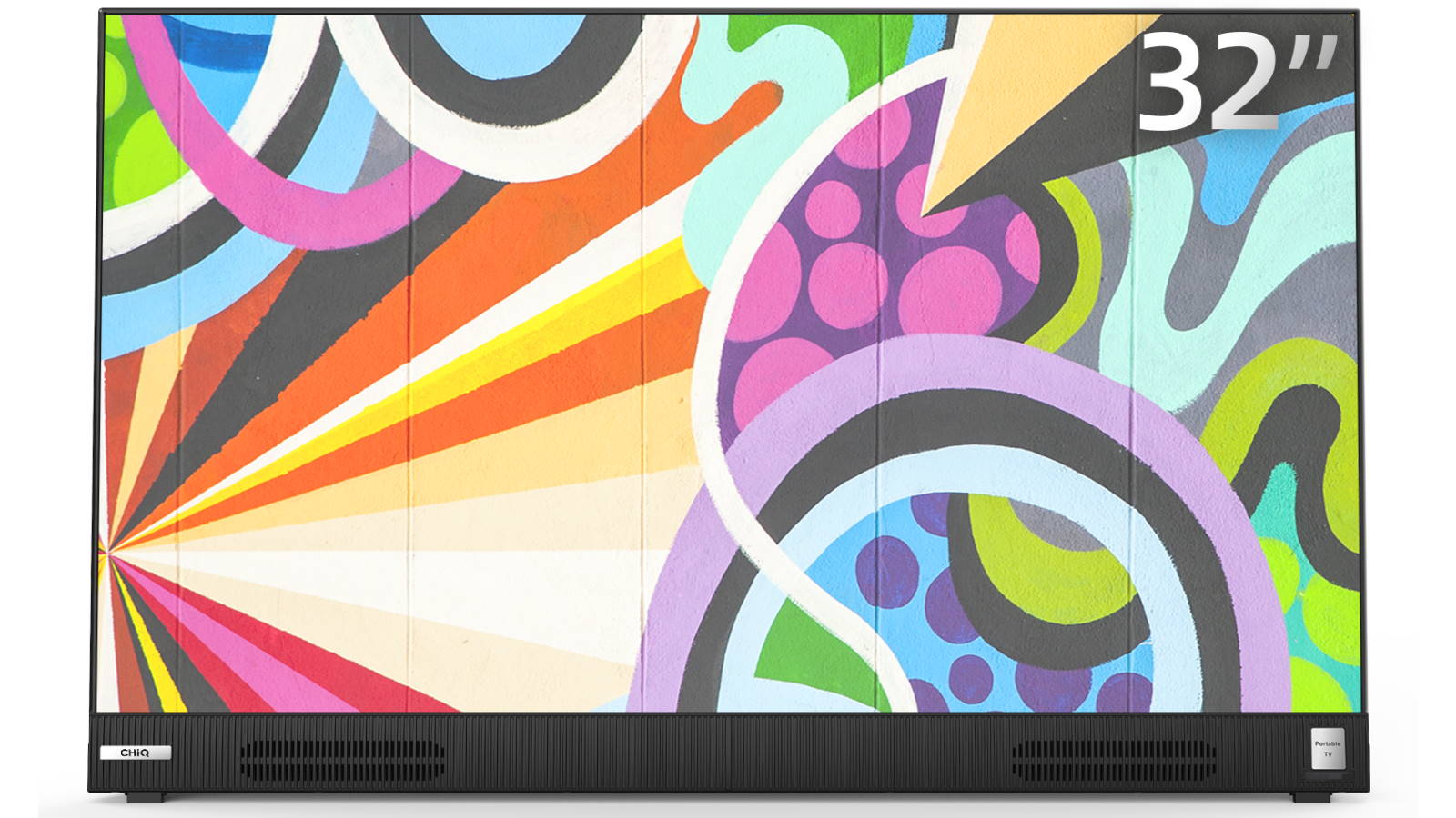 CHiQ 32-inch HD AC/DC/Lithium Battery Powered Portable Google TV ...