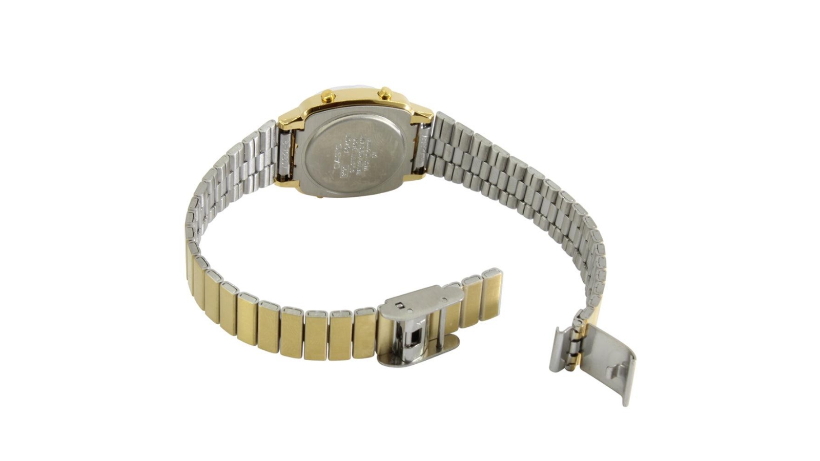 Casio Diamond Women's Stainless Steel Digital Watch - Black/Gold ...