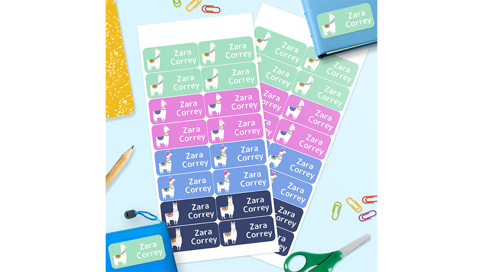 Personalised Rectangle Name Labels | Harvey Norman