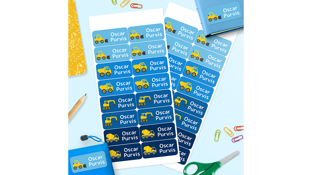 Personalised Rectangle Name Labels | Harvey Norman