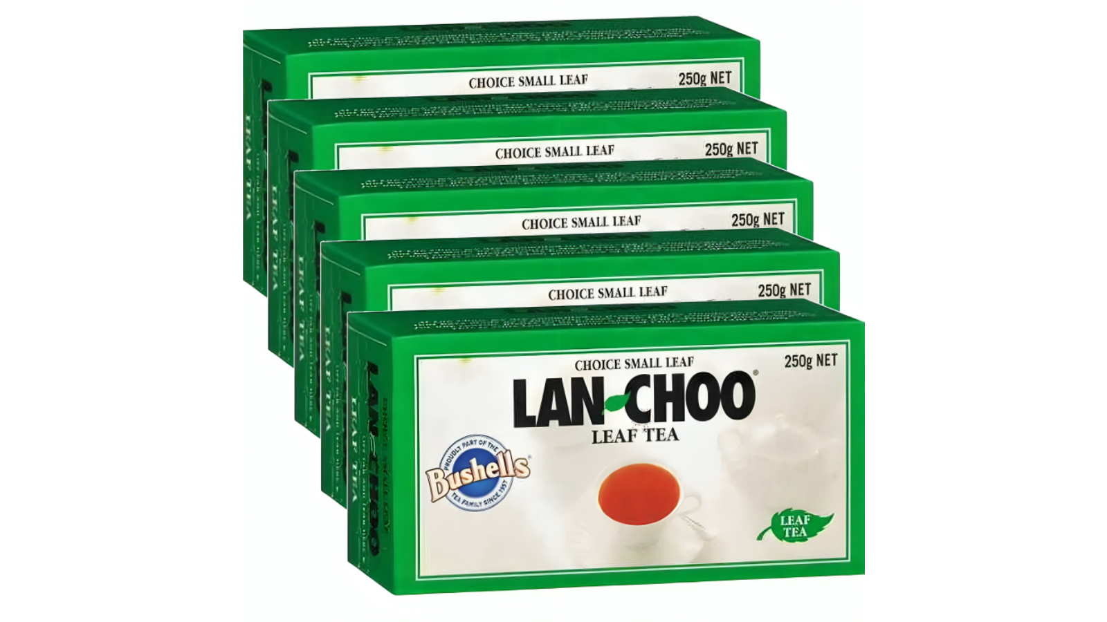 Lan Choo Pack of 5 Leaf Bushells Smooth/ Mild Black Tea - 250g | Harvey ...