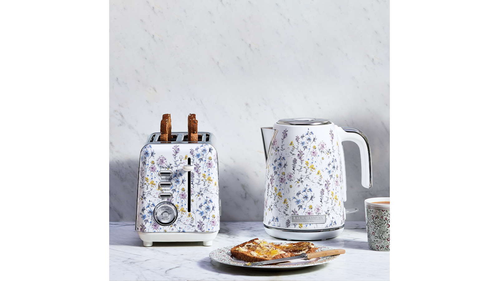 Laura Ashley 2 Slice Toaster - Wild Meadow | Harvey Norman