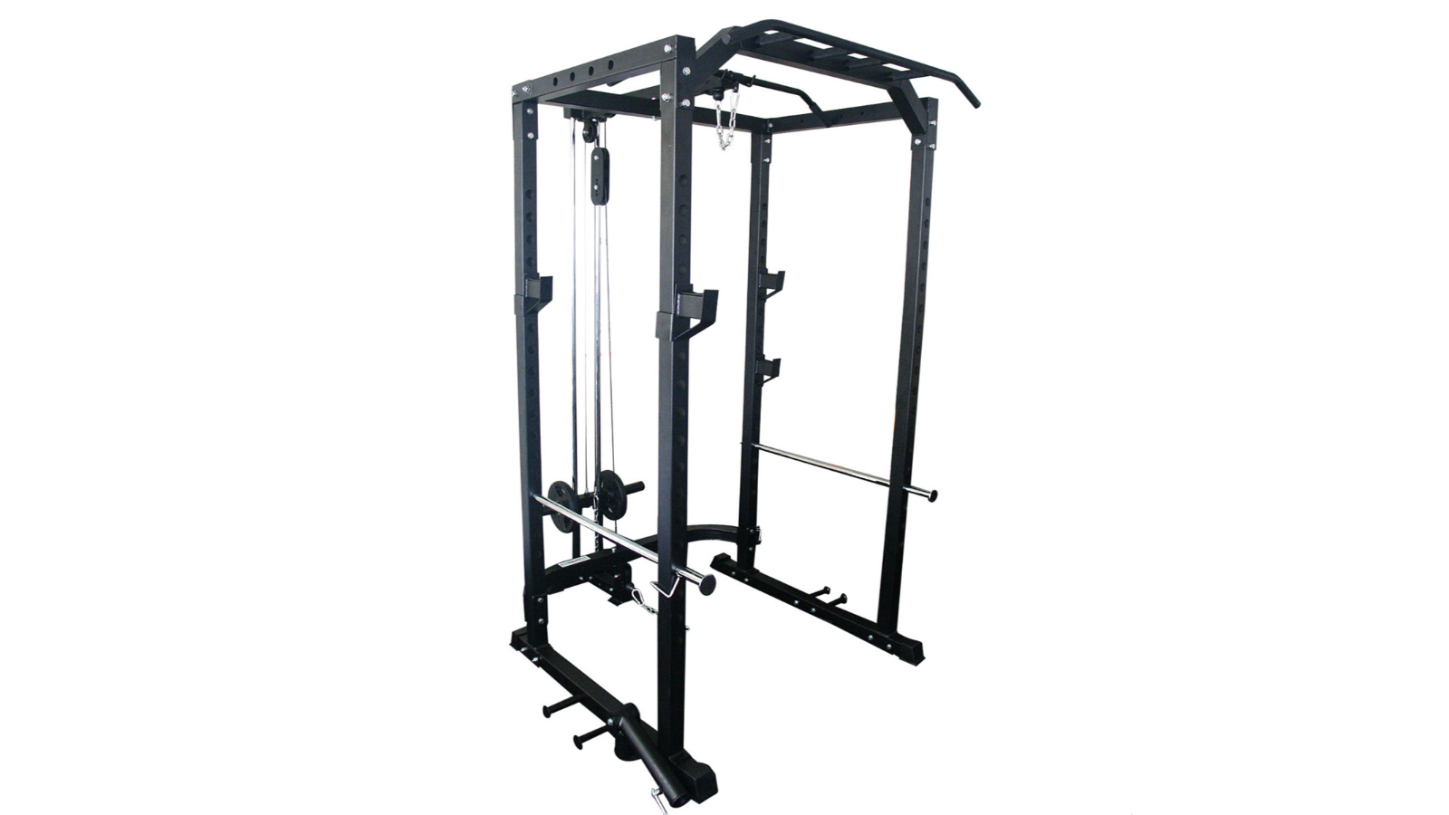 Cyberfit 400kg Working Load Squat Rack Power Cage | Harvey Norman