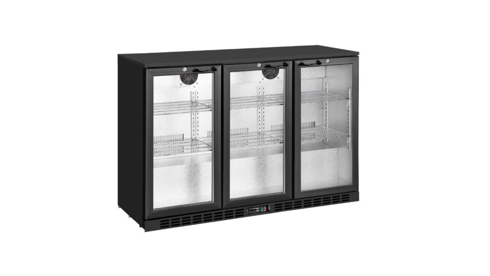 LCE LC330H Under Bench 3-Door Bar Cooler | Harvey Norman