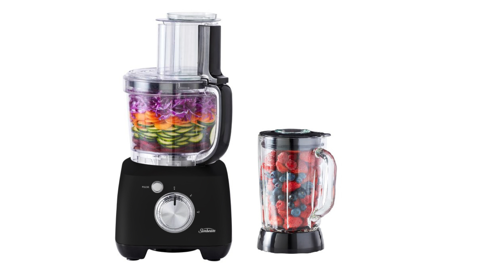 Sunbeam Multi Food Processor Plus- Black | Harvey Norman