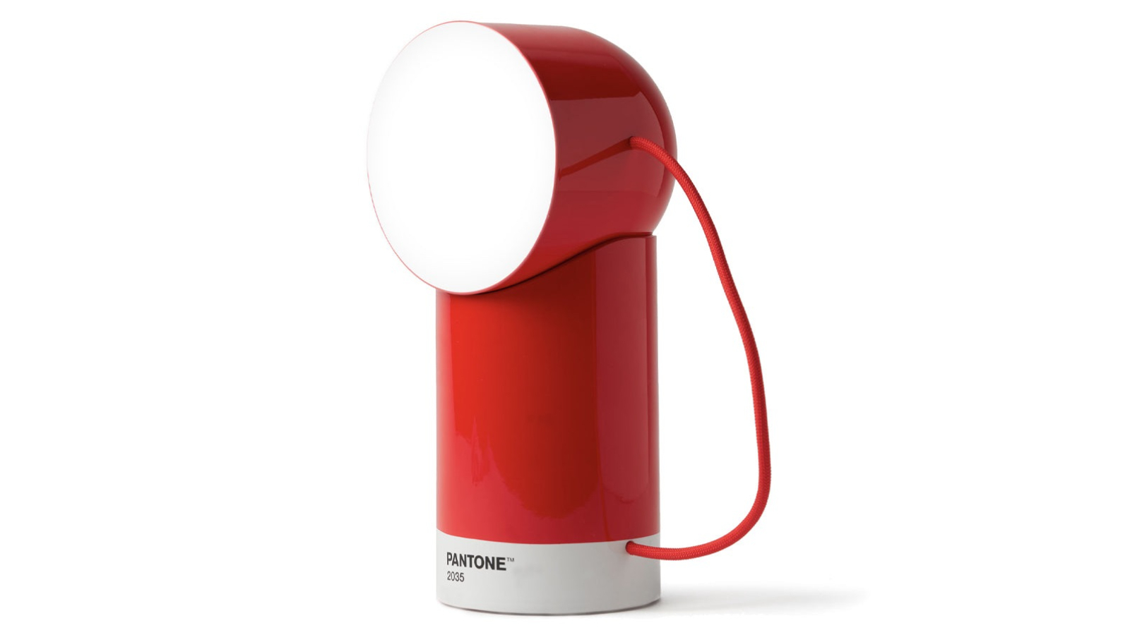 Lexon Pantone Orbe Portable LED Lamp with Moving Head - 2035 Red ...