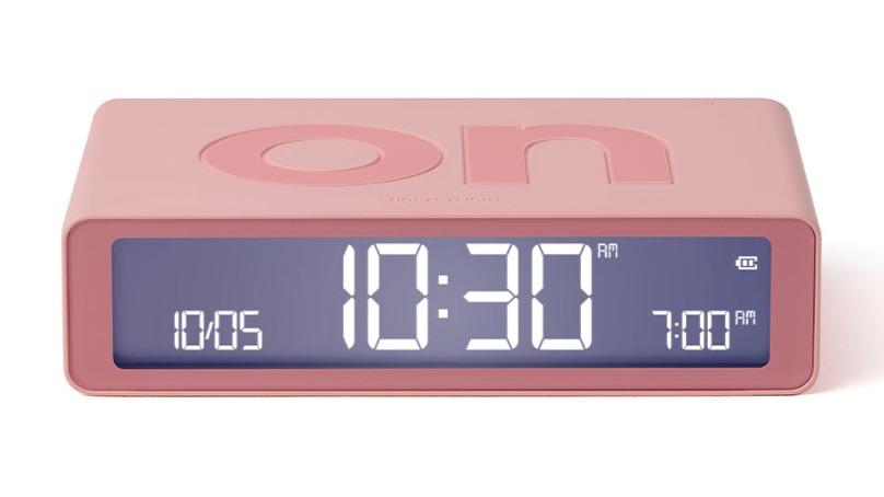 Lexon Classic Reversible Alarm Clock - Pink | Harvey Norman