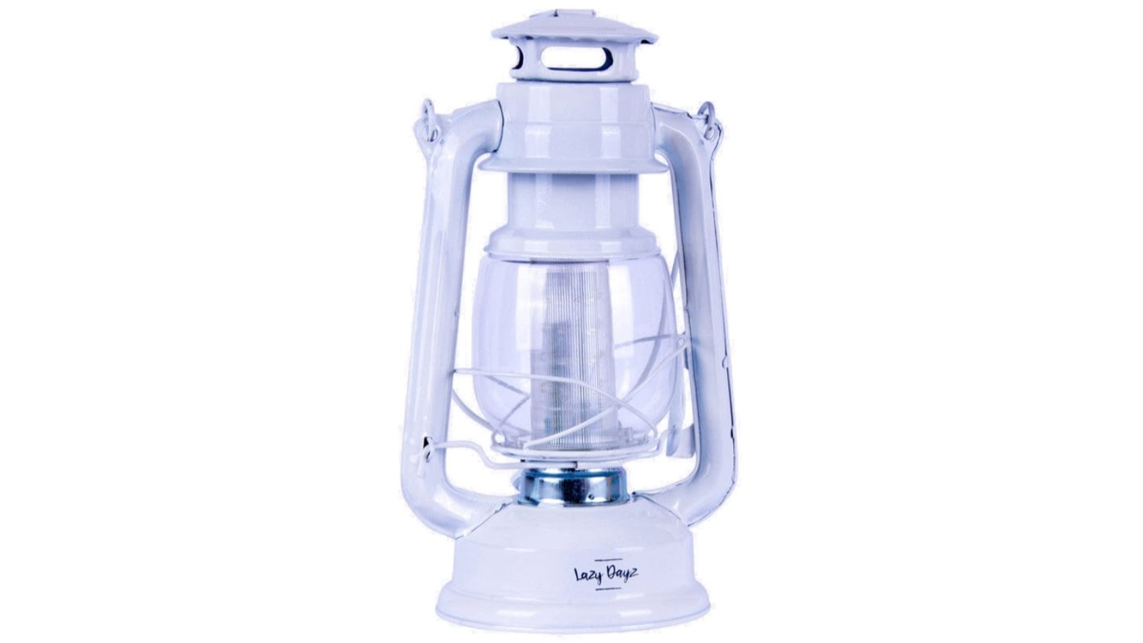 Lazy Dayz 12 LED Solid Metal Camping Hurricane Lantern | Harvey Norman
