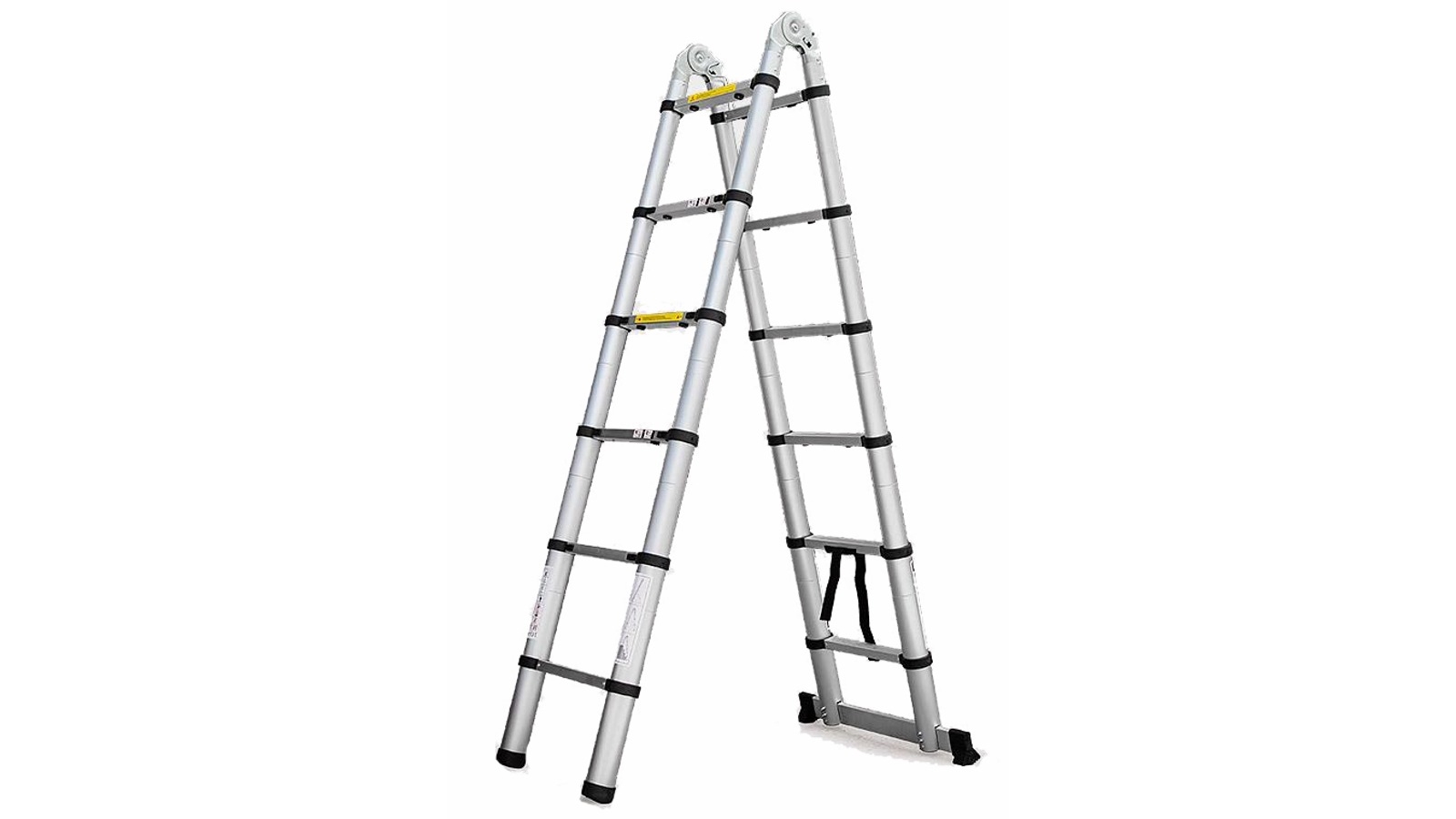 Bullet 3.8m Multipurpose Telescopic Folding Aluminium Ladder with Alloy ...