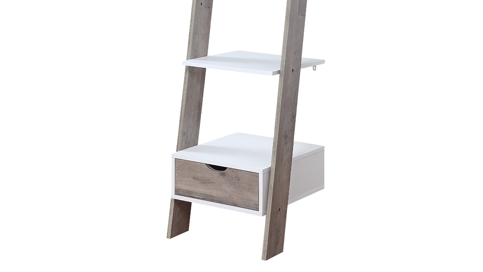 Sarantino 5-Tier Grey Oak Ladder Shelf | Harvey Norman