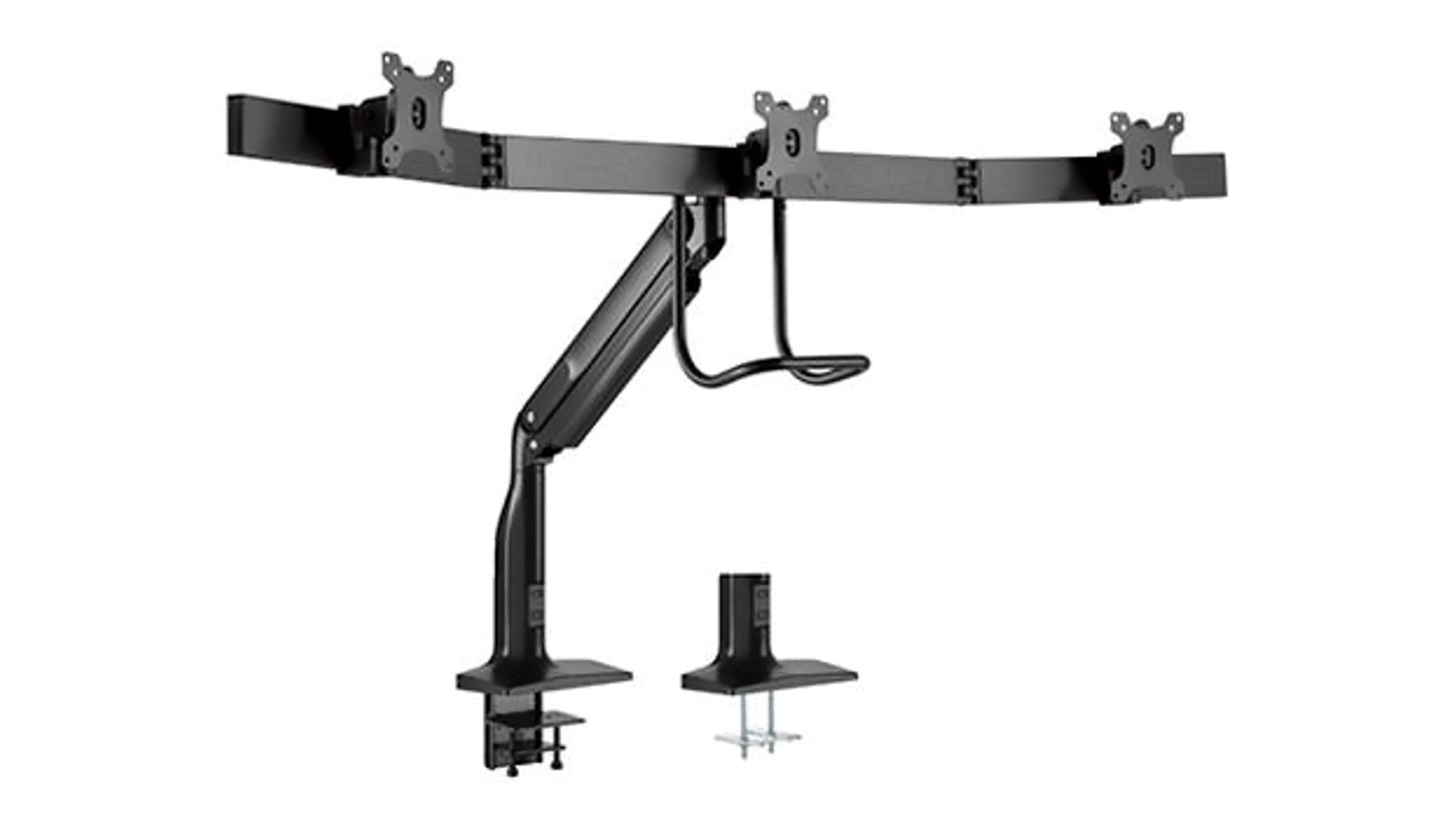 Brateck Triple Monitors Select Gas Spring Aluminum Monitor Arm - Screen ...