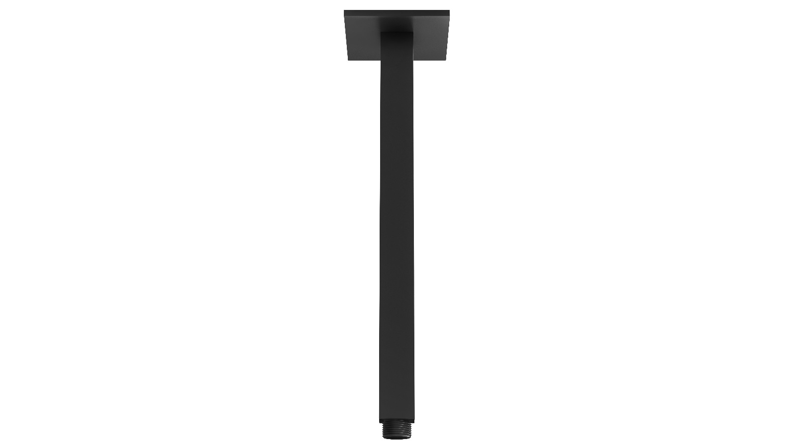 Phoenix Lexi 300mm Square Ceiling Arm - Matte Black | Harvey Norman