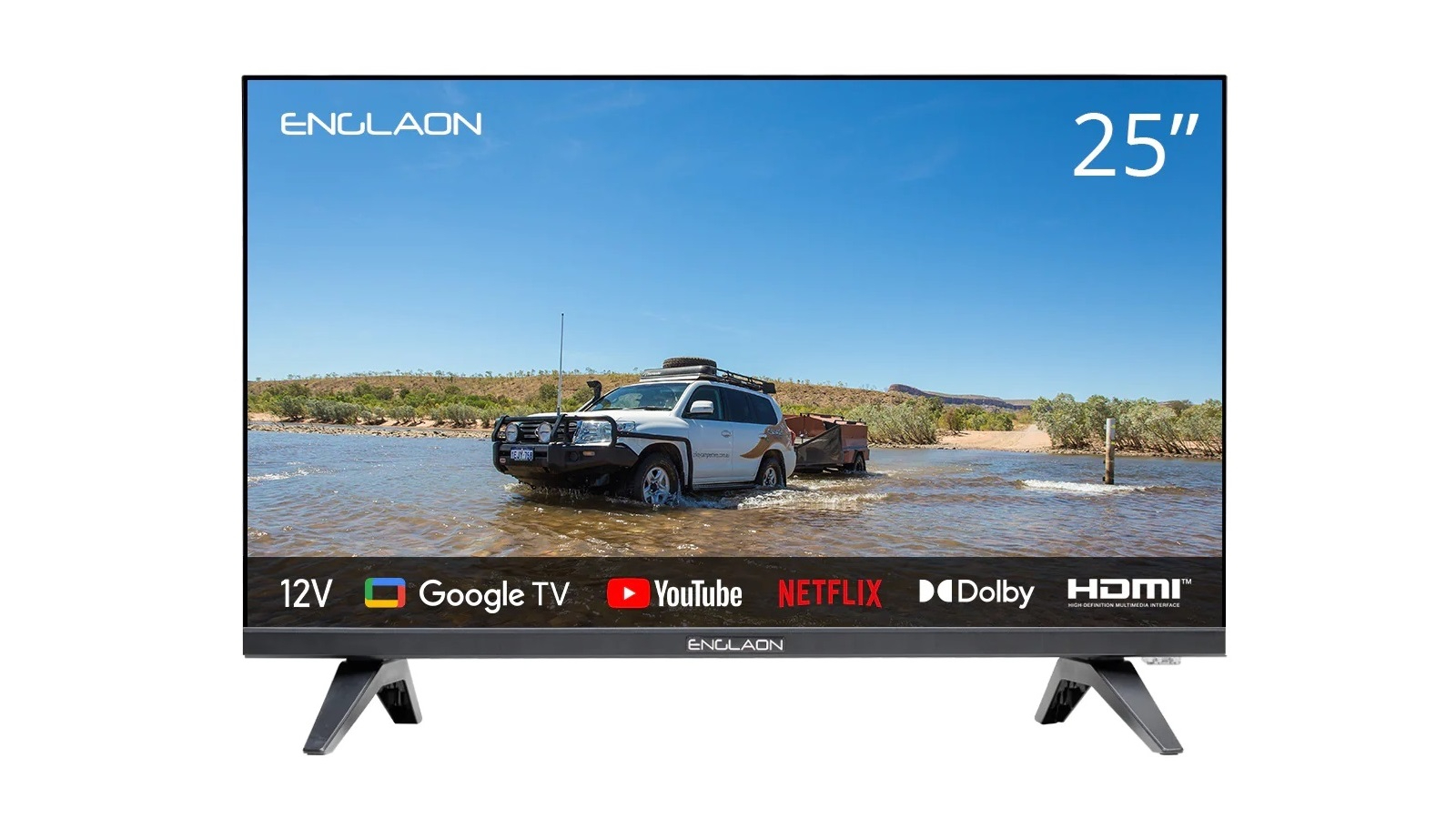 Englaon 25inch Full HD 12V Google TV with Chromecast and Bluetooth ...