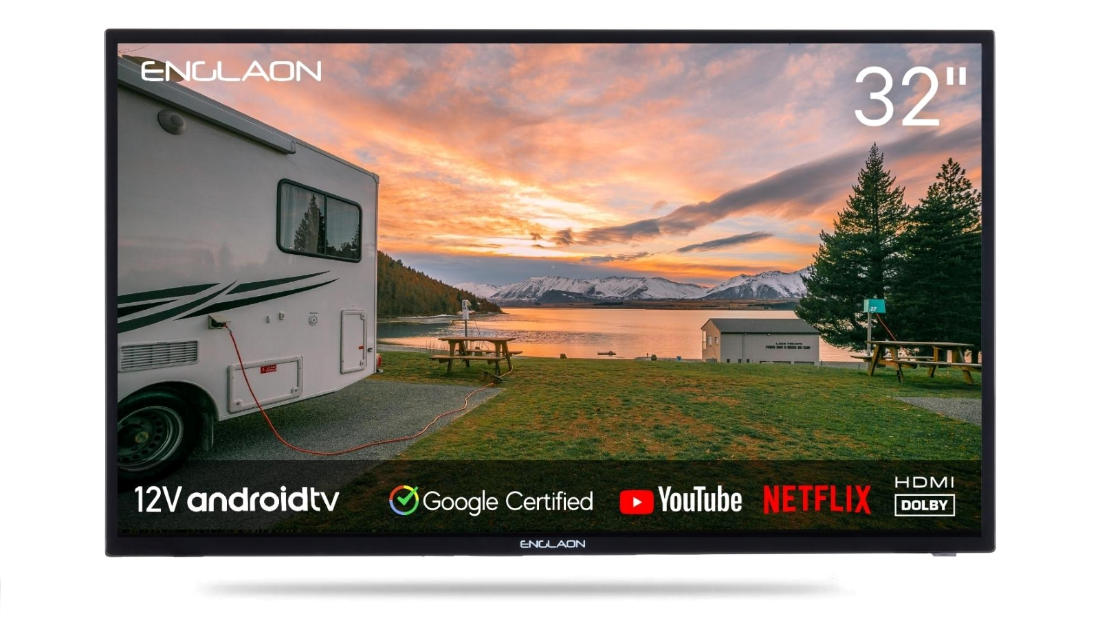 Englaon 32-inch 12V TV with Chromecast and Bluetooth | Harvey Norman
