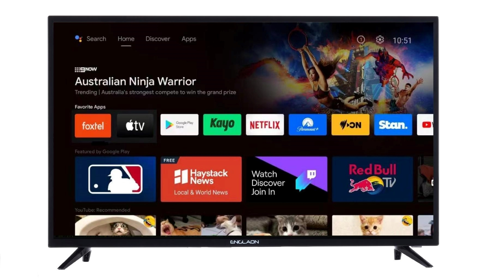 Englaon 32-inch 12V TV with Chromecast and Bluetooth | Harvey Norman