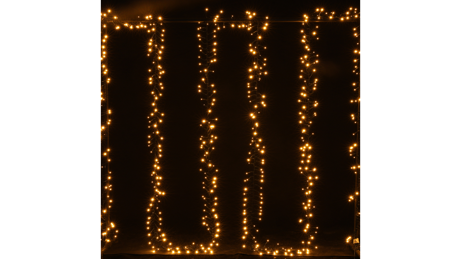 Hisen 1200 LED Cluster Fairy Light for Christmas Decoration - Warm ...