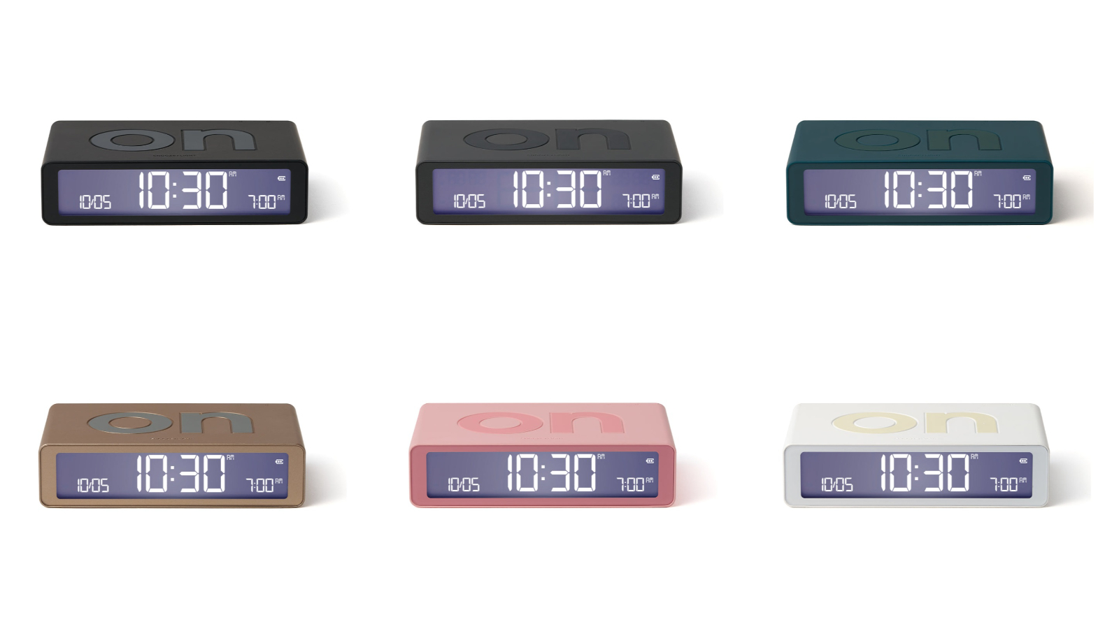 Lexon Classic Reversible Alarm Clock | Harvey Norman
