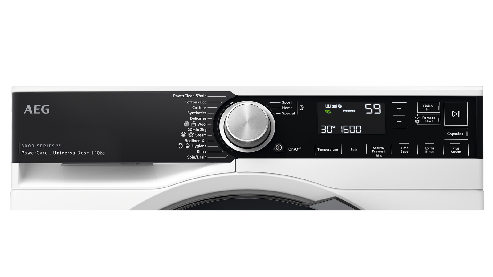 AEG 10kg 8000 Series UniversalDose Front Load Washing Machine | Harvey ...