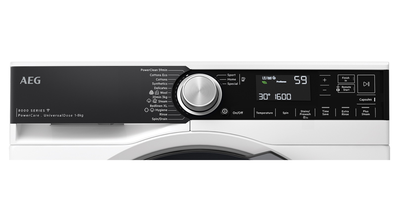 AEG 8kg 8000 Series UniversalDose Front Load Washing Machine | Harvey ...