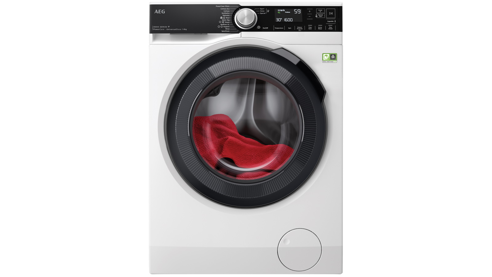 AEG 8kg 8000 Series UniversalDose Front Load Washing Machine | Harvey ...
