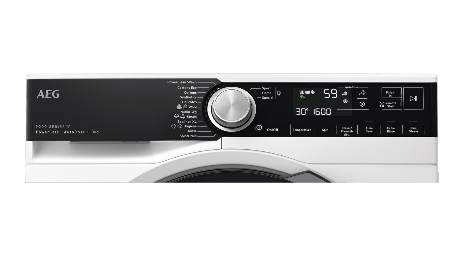 AEG 10kg 9000 Series AutoDose Front Load Washing Machine | Harvey Norman