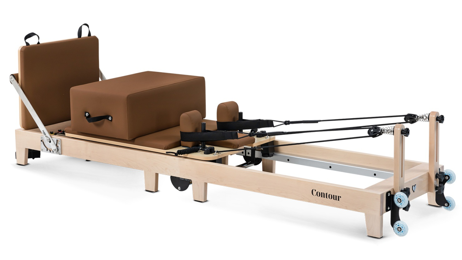 Lifespan Fitness Contour Folding Wooden Pilates Reformer Machine Set ...