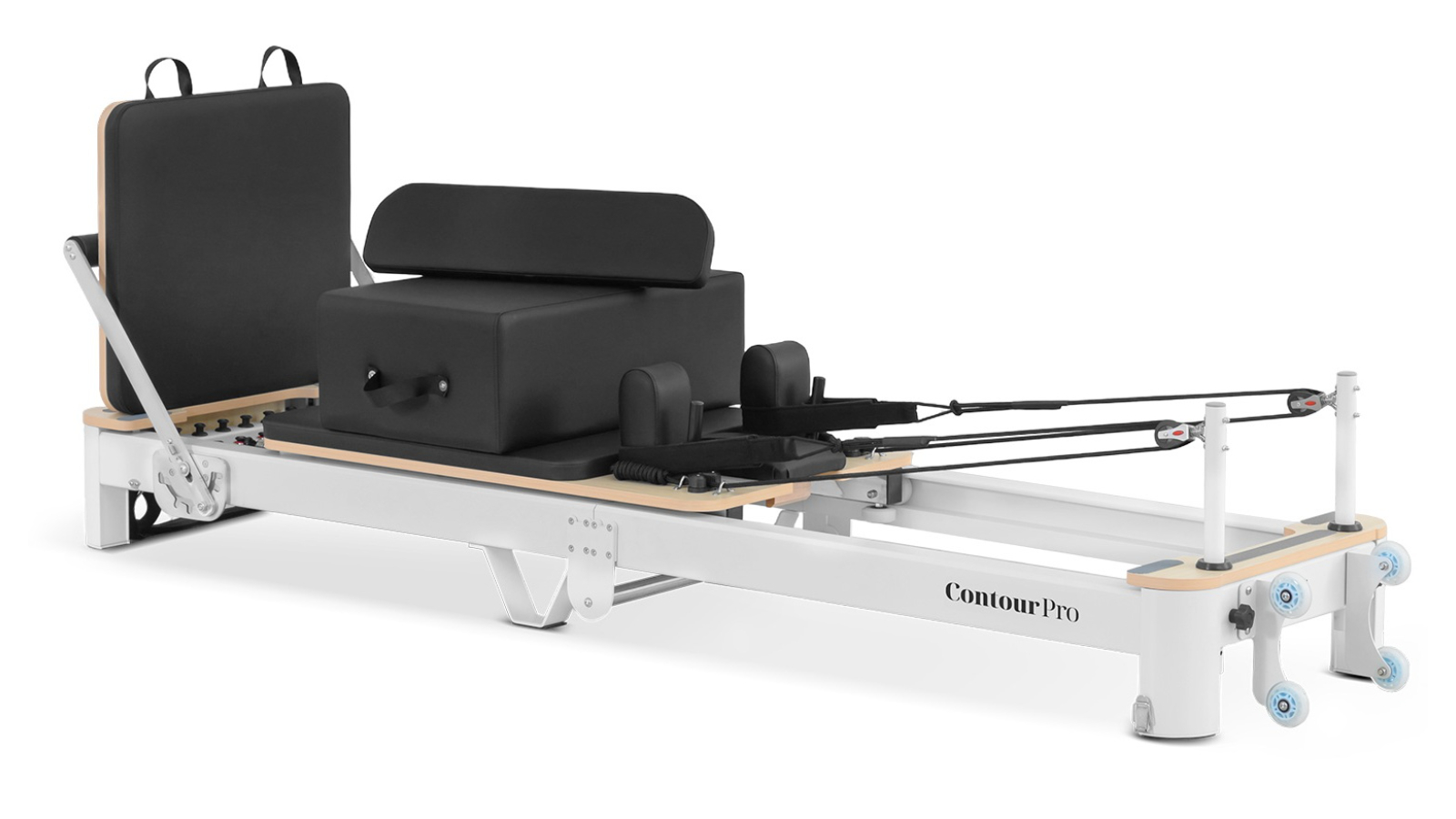 Lifespan Fitness Contour Pro Folding Aluminum Pilates Reformer Bed Set ...