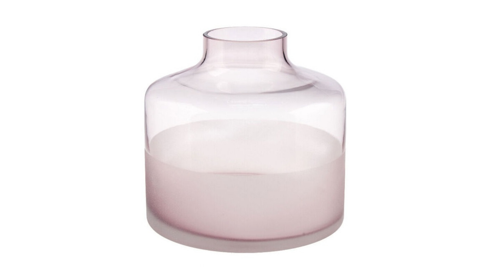 Linen House 16cm Daphne Glass Vase - Pink | Harvey Norman