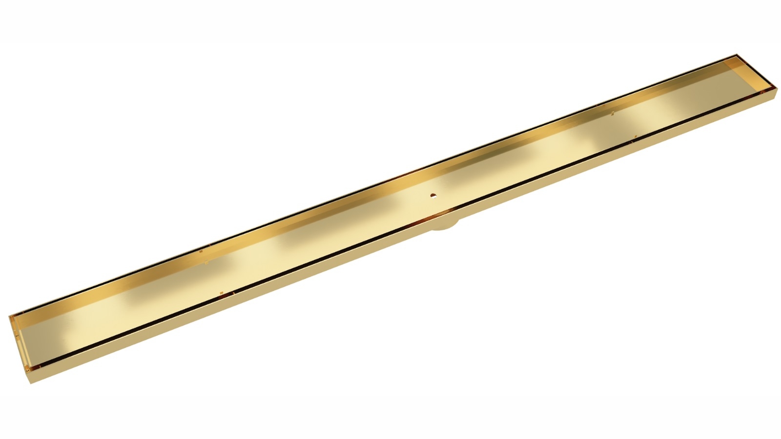 Linsol EzyFlow 1200 TIle Insert Channel Grate - Brushed Brass | Harvey ...