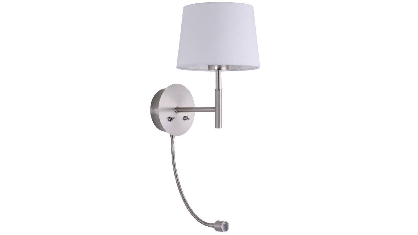 Lexi Lighting Riley Wall Light - Satin Chrome | Harvey Norman