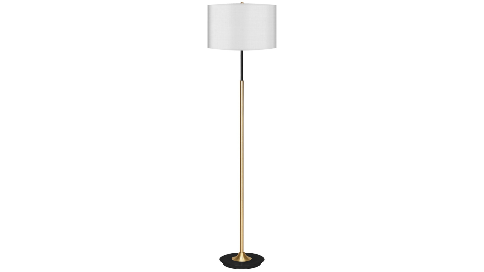 Sarantino White Brushed Metal Floor Lamp Harvey Norman