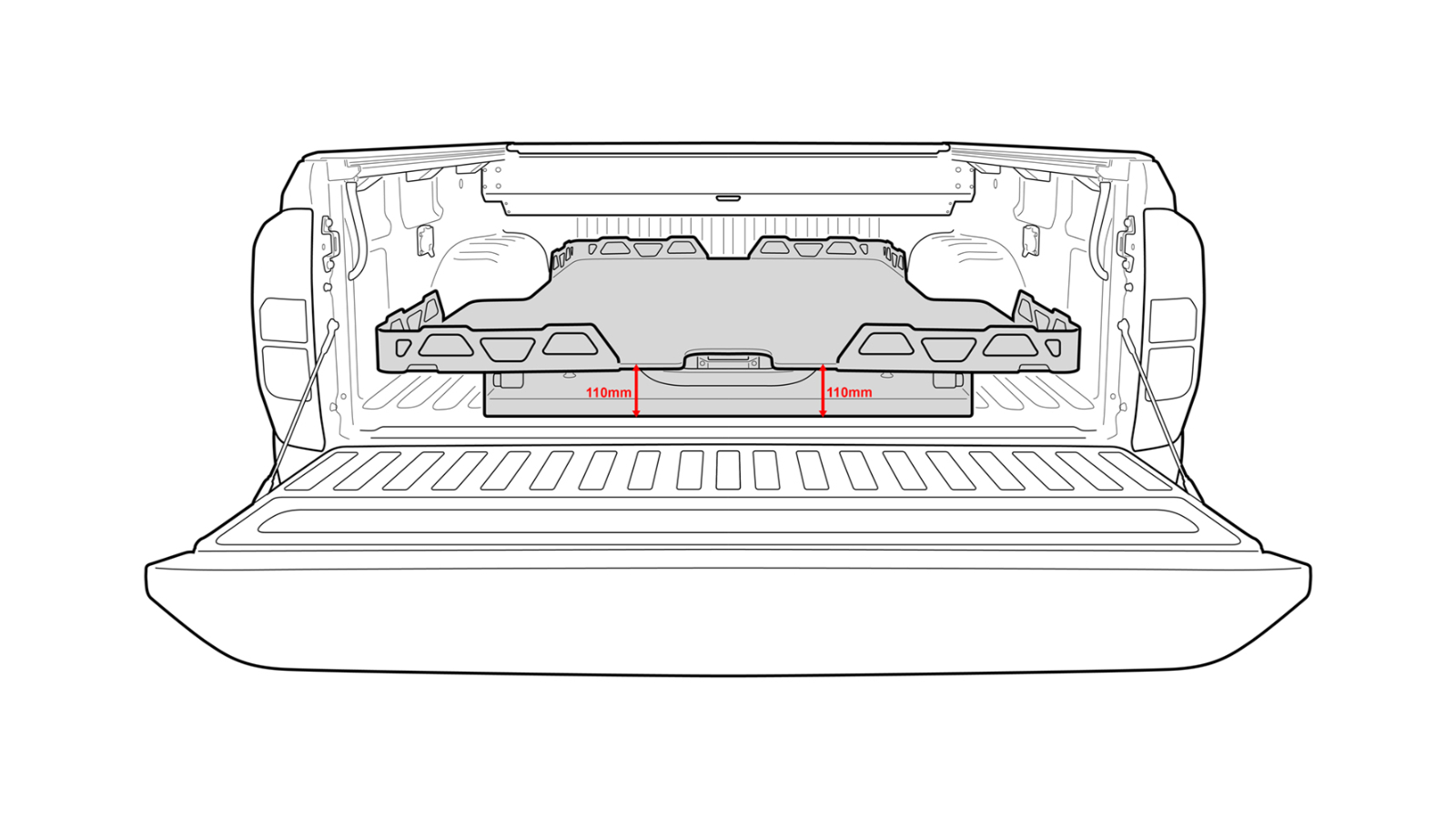 HSP Ford Ranger Next Gen Load Slide with Tub Liner | Harvey Norman