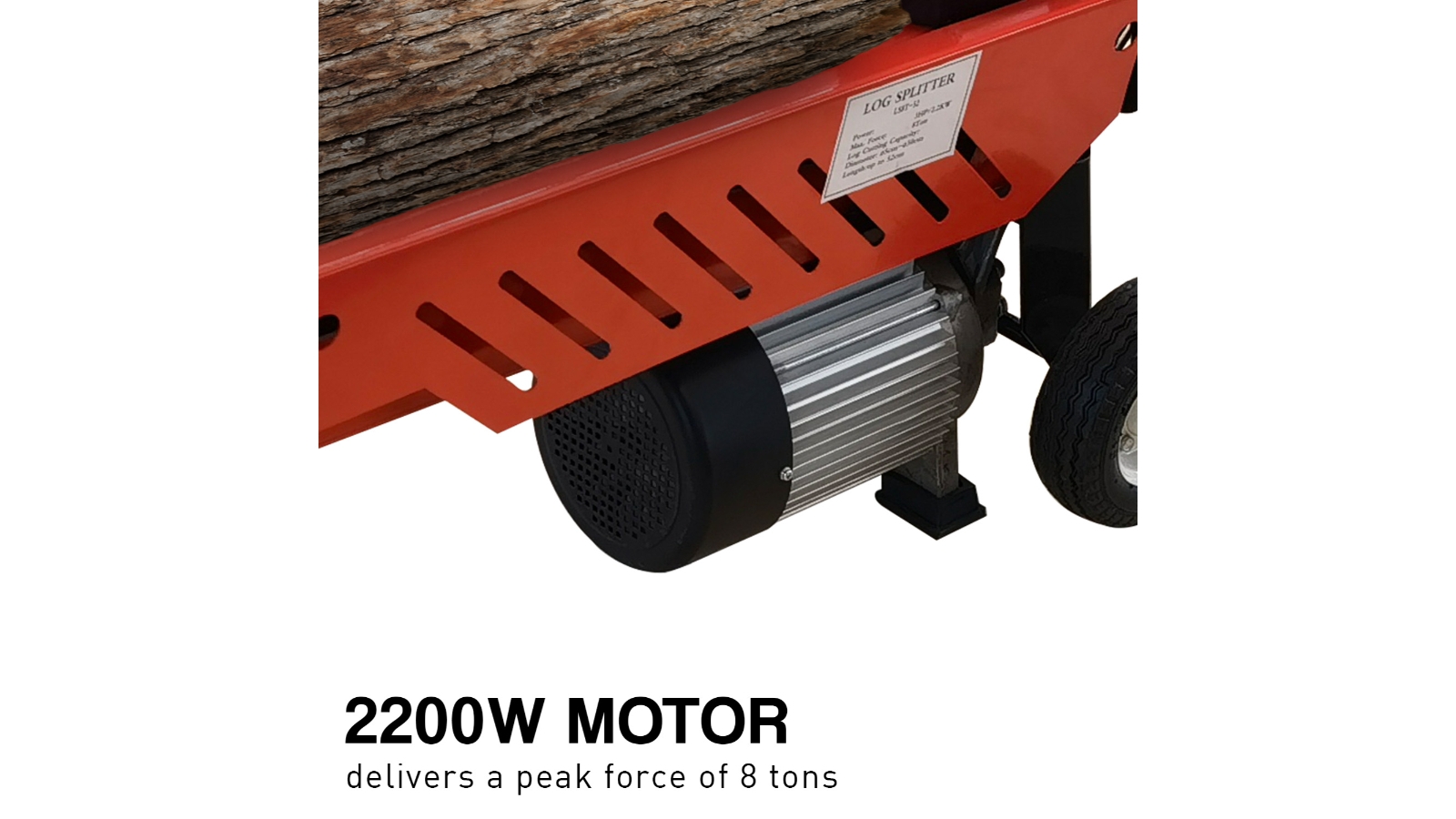 Yukon 8 Ton Electric Hydraulic Log Splitter Harvey Norman