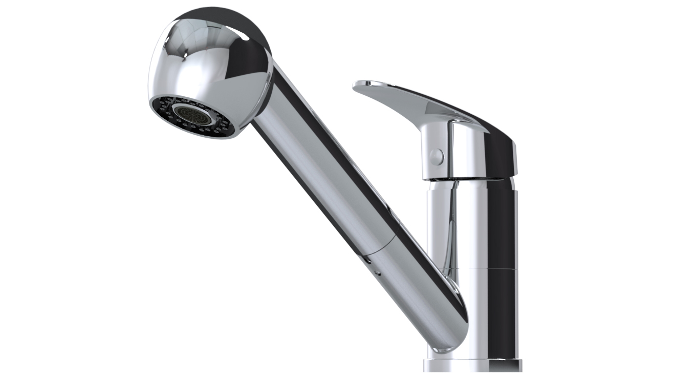 Oliveri London Pull Out Spray Mixer - Chrome | Harvey Norman
